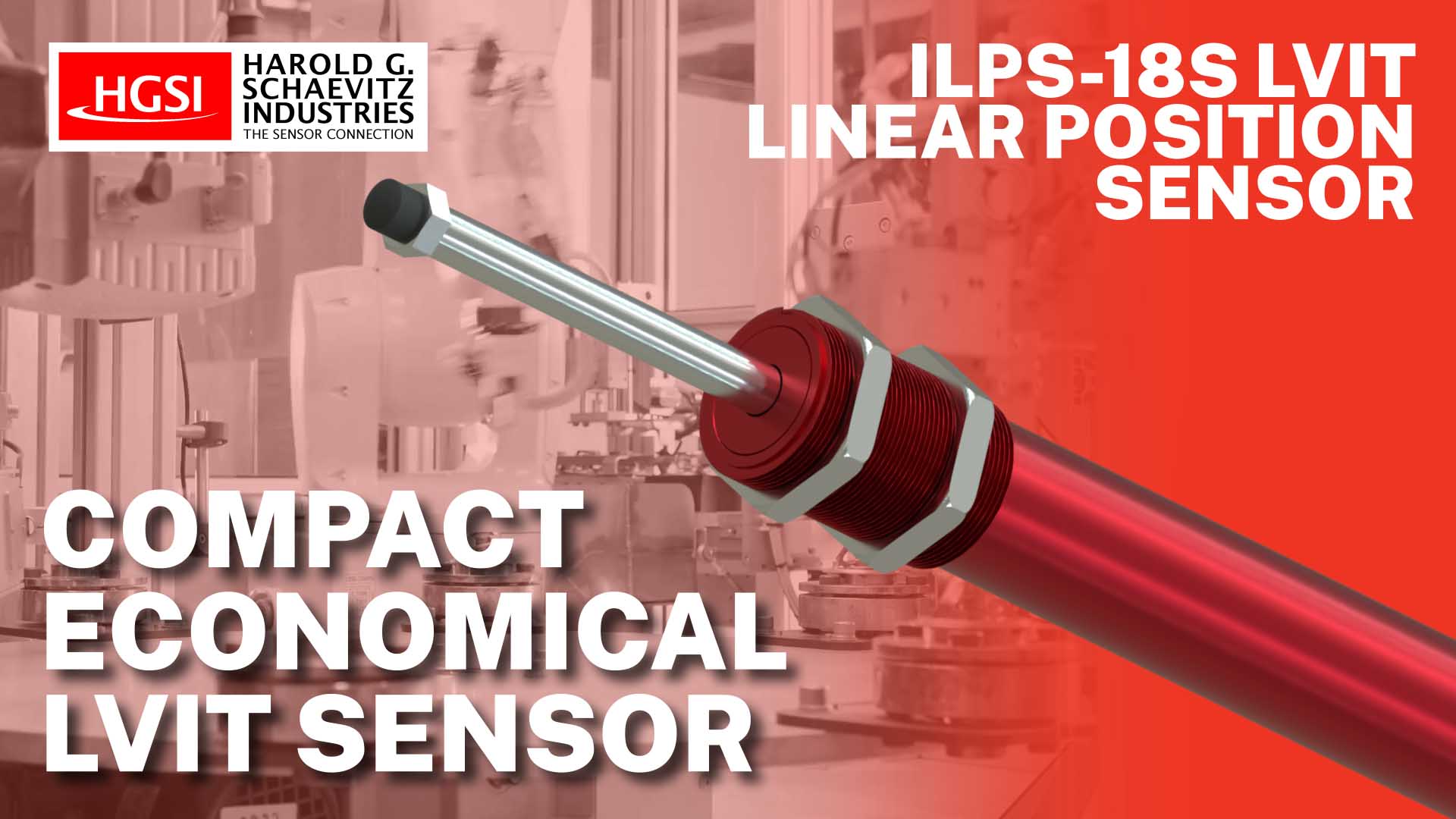 ILPS-18S Linear LVIT Position Sensor Spring Loaded